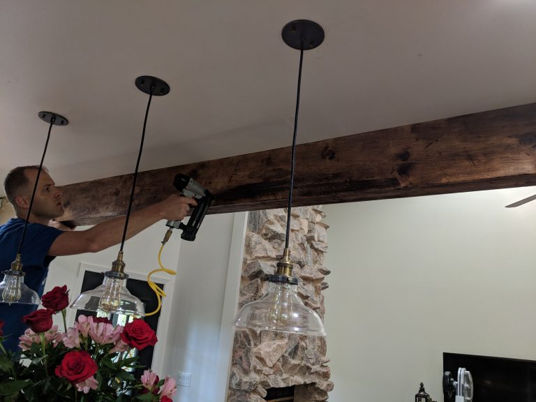 DIY Faux beams and column – Redefine Home Design