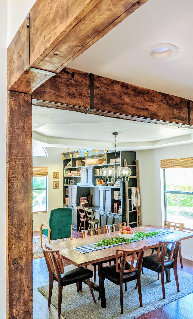 DIY Faux beams and column – Redefine Home Design
